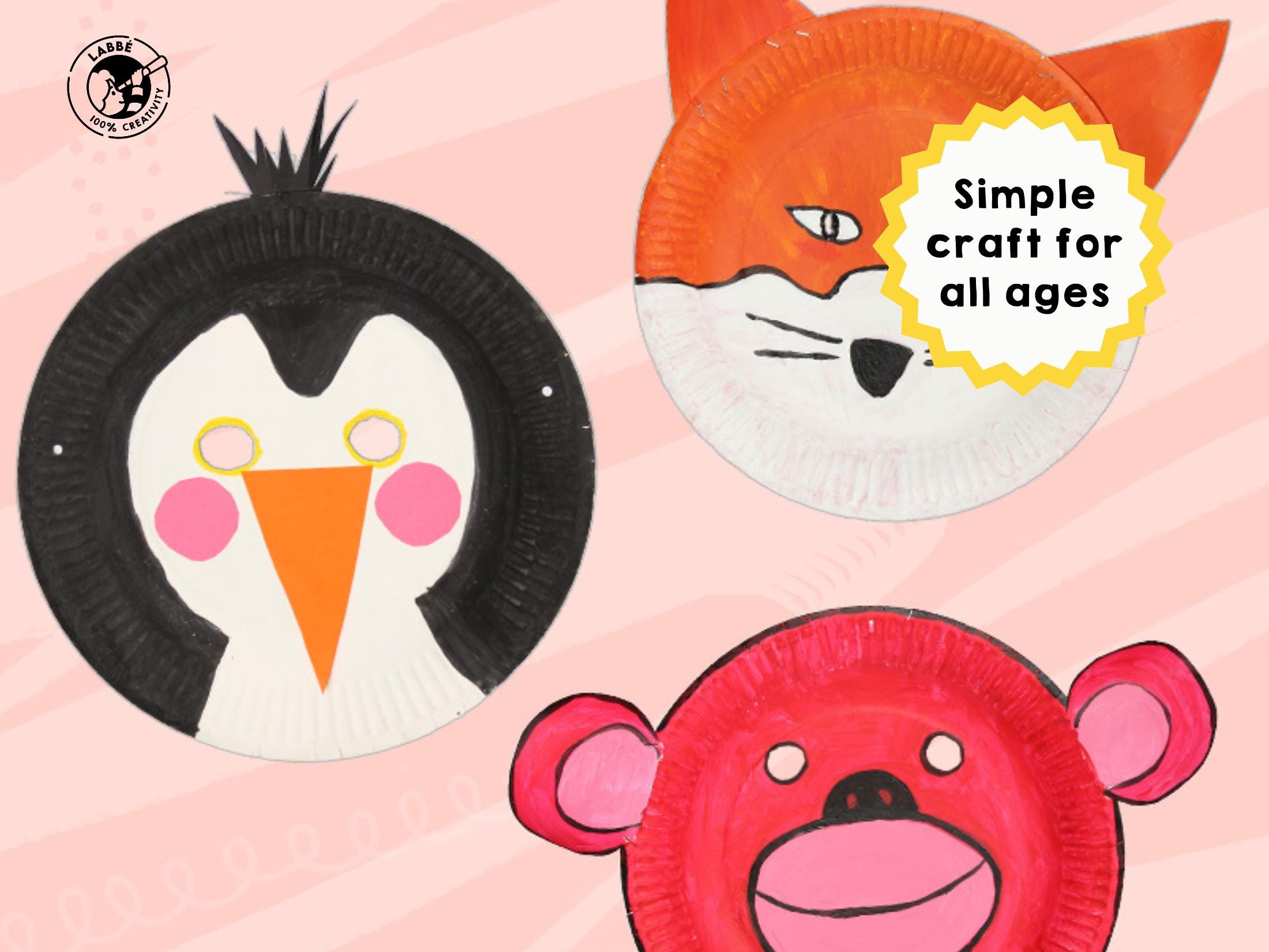 Paper Plate Animal Masks | DIY Craft for Kids | Animal Mask ...