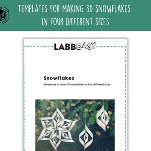 3D Snowflakes | DIY Winter Decor | Printable Snowflake Templates ...