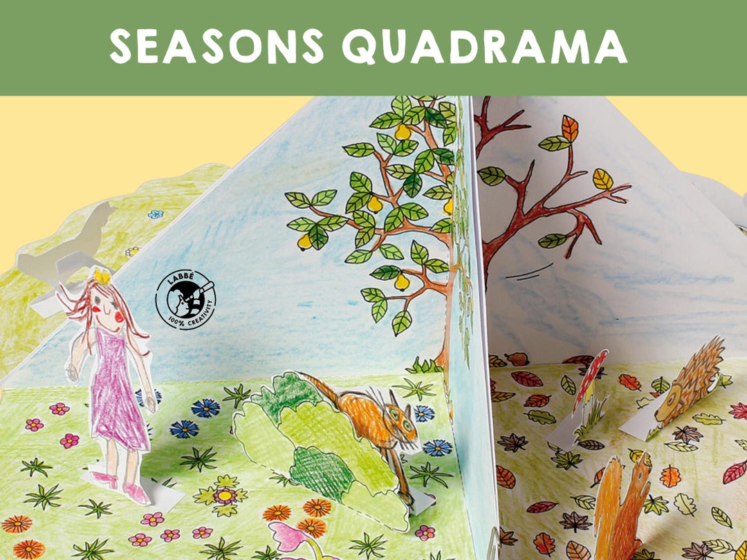 Seasons Quadrama | 4 Seasons Craft Templates | DIY Seasonal Art ...