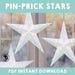 3D Pin-prick Star Templates: DIY Holiday Window Decor (PDF Pattern) - Etsy
