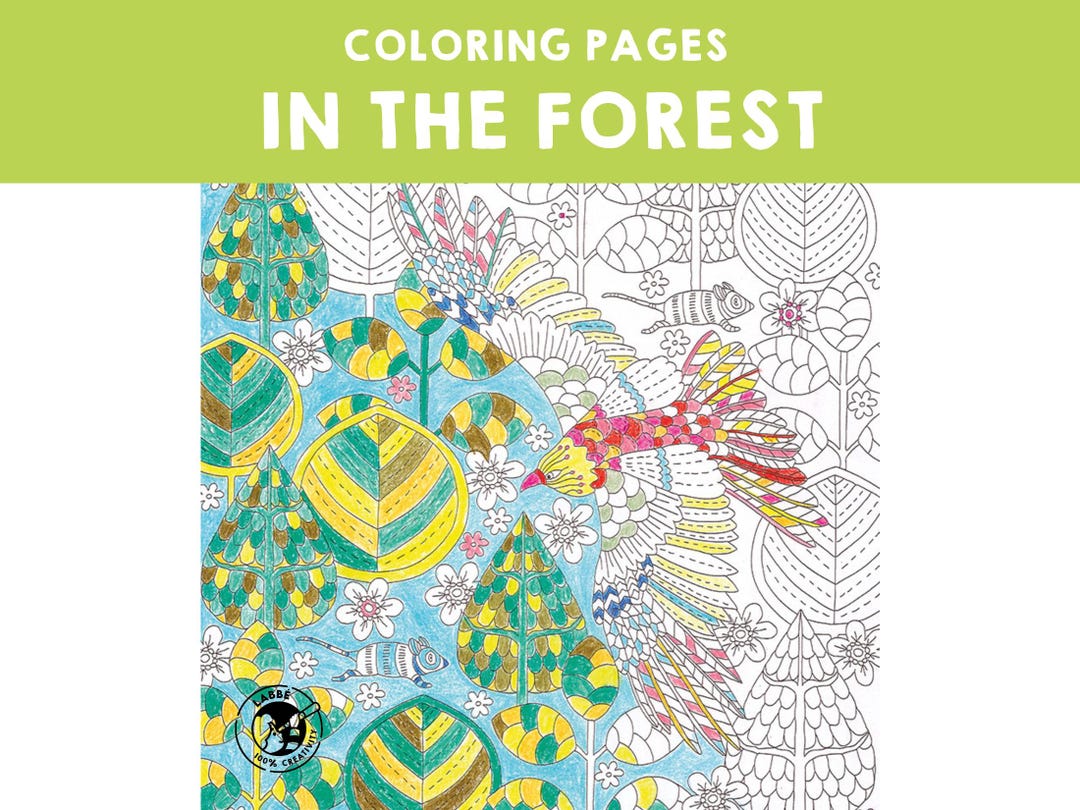 Coloring Pages | in the Forest | Fun Forest Scenes to Color | Printable ...