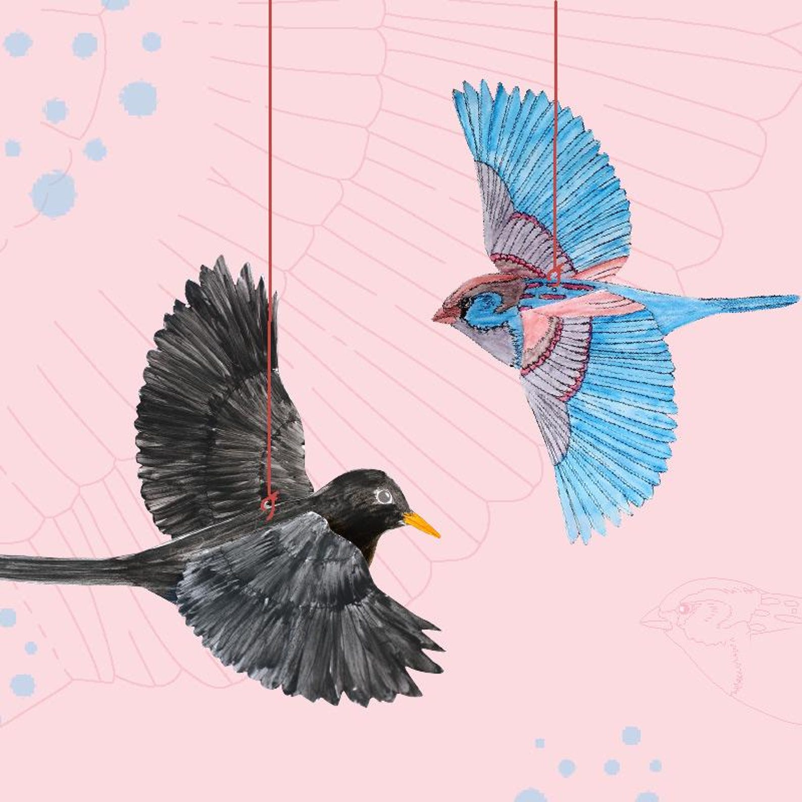 Songbird Craft Kit: DIY Printable Bird Mobile (PDF) - Etsy