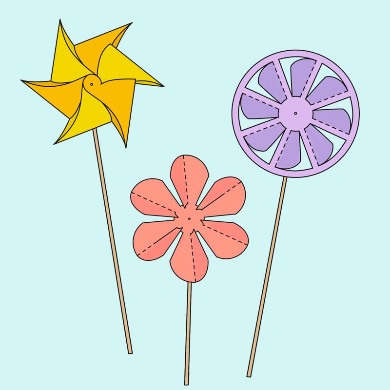 DIY Windmill Templates: 24 Paper Craft Designs (PDF Pattern) - Etsy