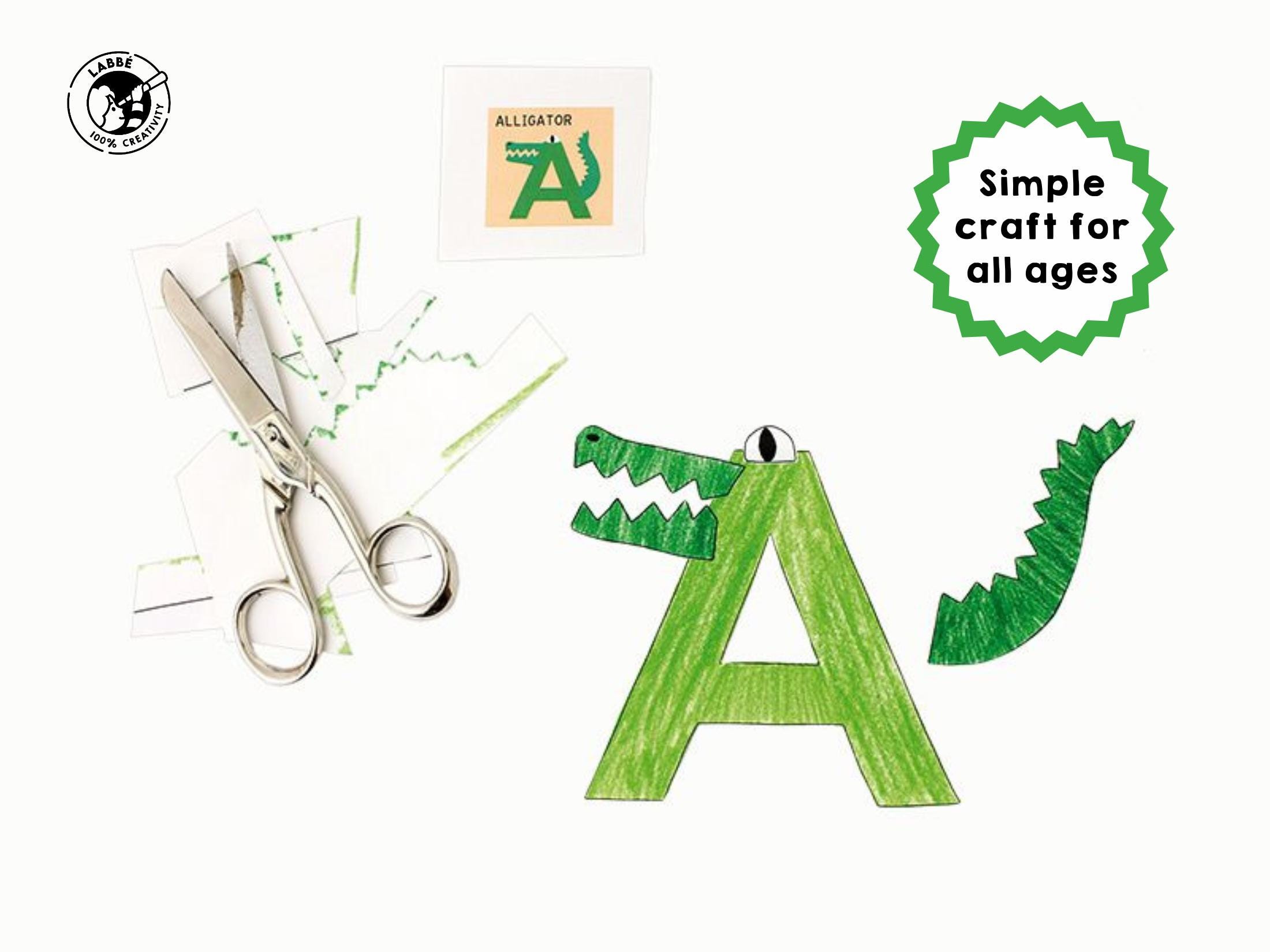 Animal Alphabet Craft: DIY Letter Templates (PDF Pattern) - Etsy