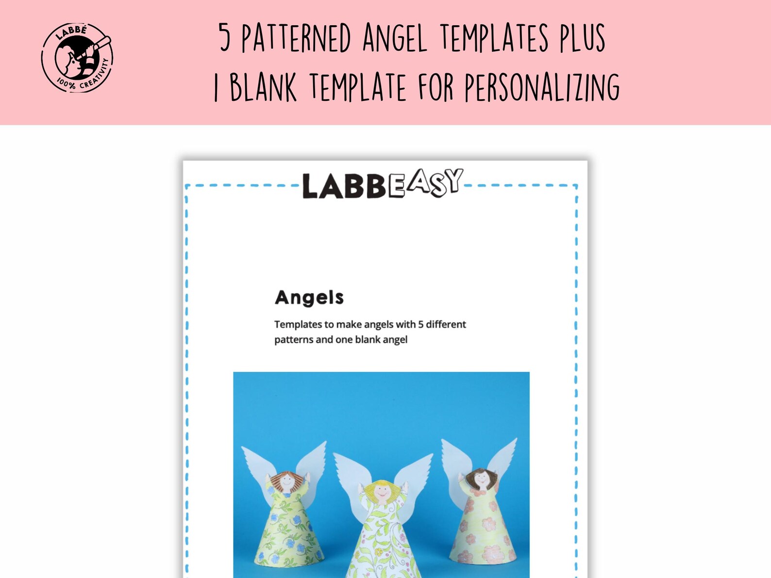 Christmas Angels | DIY Angel Decorations | Printable Angel Templates ...