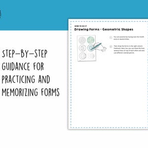 Geometric Shape Drawing Forms | Form Drawing Practice | Trace, Copy ...