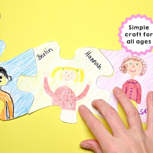 Giant Heart Puzzle Templates: DIY Collaborative Art Project (PDF) - Etsy