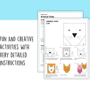 Escher-style Animal Tiles: DIY Tessellation Art (PDF Pattern) - Etsy