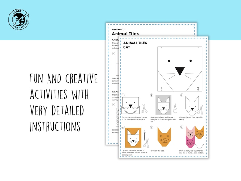 Escher-style Animal Tiles: DIY Tessellation Art (PDF Pattern) - Etsy