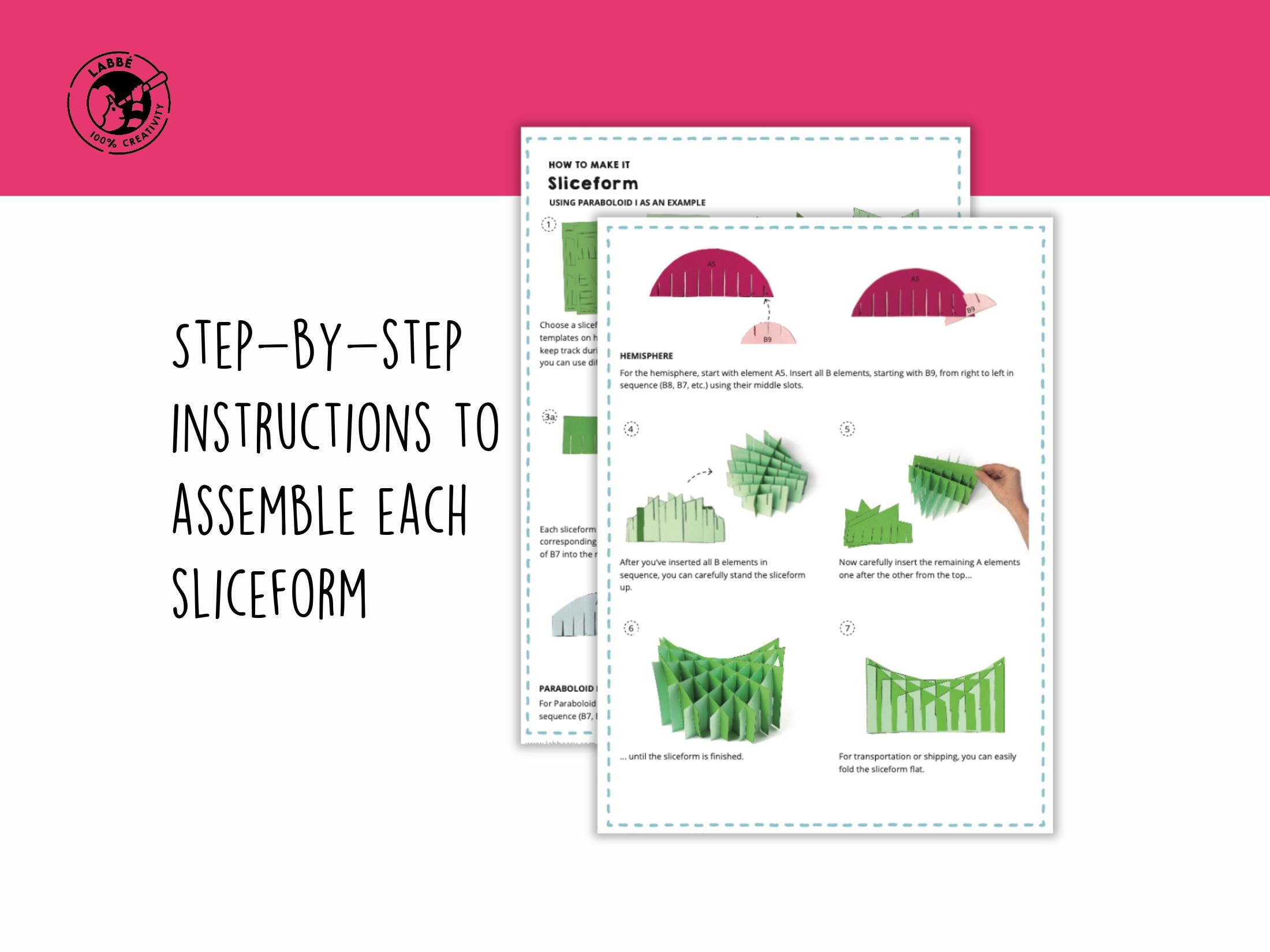 Sliceforms | 3D Paper Models | Printable Sliceform Templates | Creative ...
