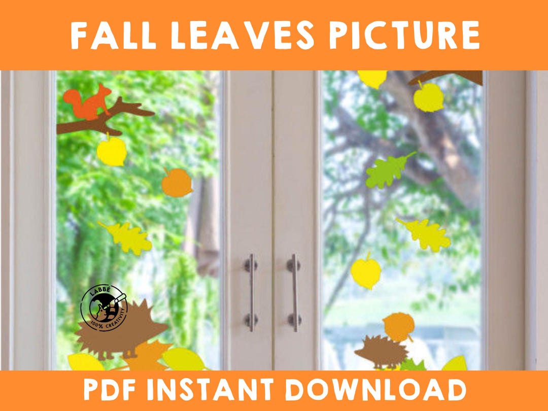 Fall Leaves Picture | Autumn Decor for Kids | DIY Fall Scenes ...