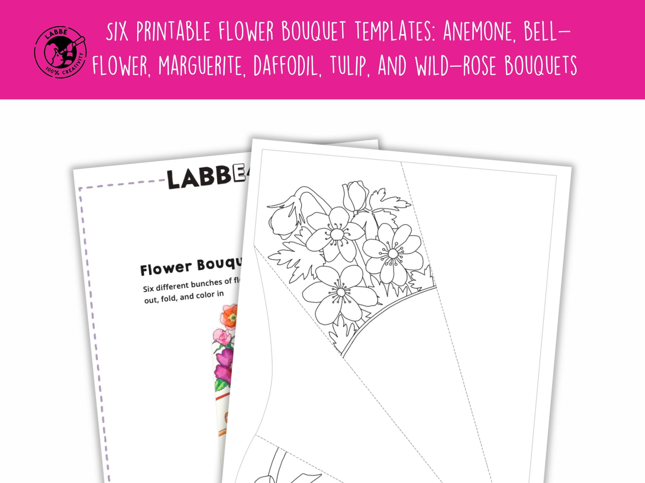 Flower Bouquets | DIY Paper Flower Craft | Cut-and-fold Flower Bouquets ...