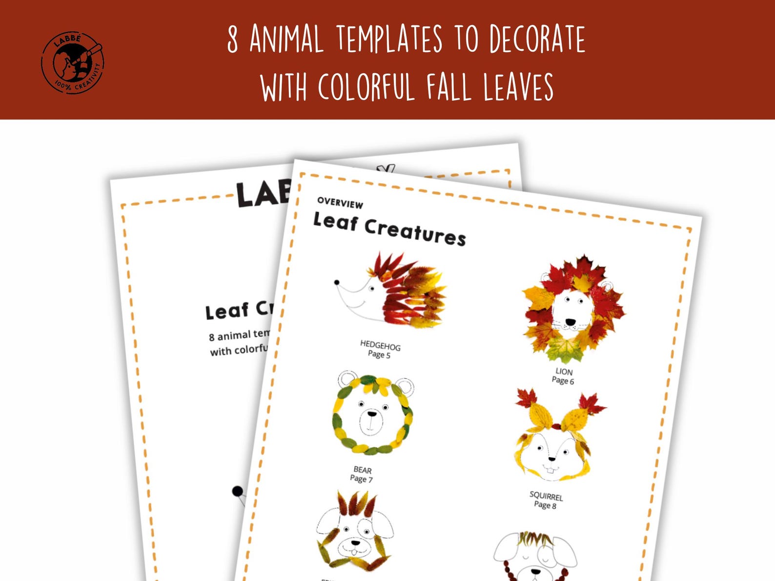 Leaf Creatures | Fall Craft | DIY Leaf Animal Templates | Creative Leaf ...