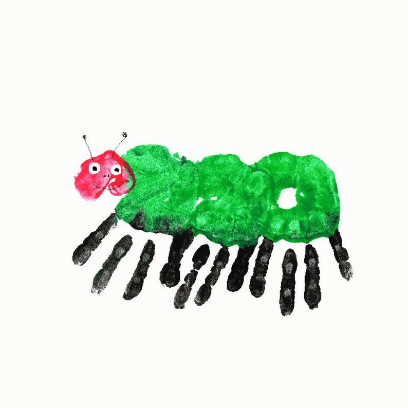 Handprint Art: Fun Character Templates, DIY Kids Activity (PDF) - Etsy