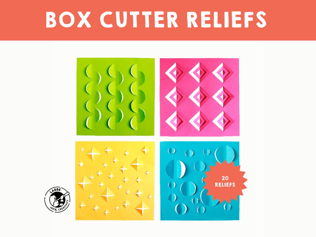 Box Cutter Reliefs | Paper Craft | Beginner Cutting Practice | DIY ...