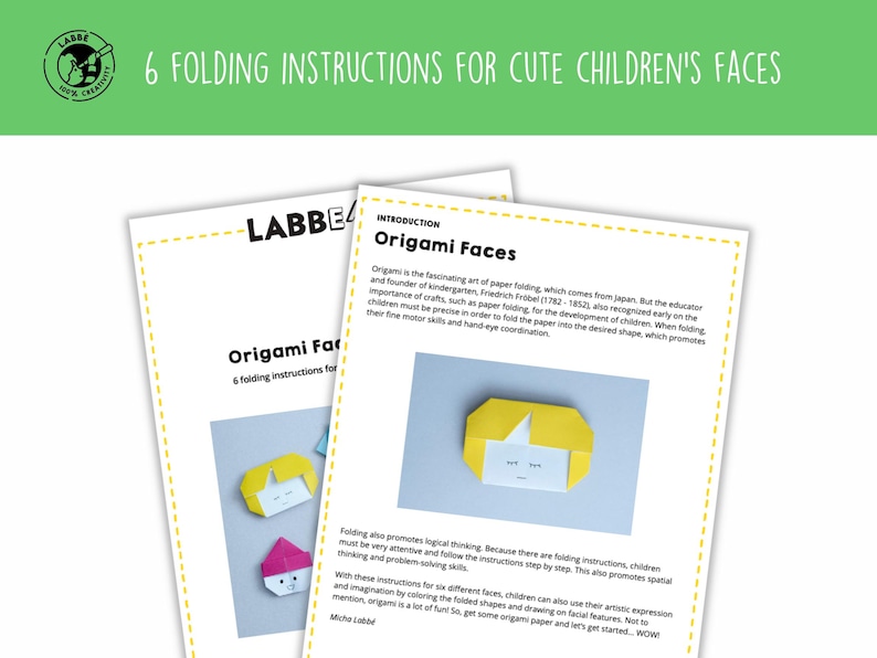 Origami Faces | 6 Step-by-step Folding Instructions | Creative Paper ...