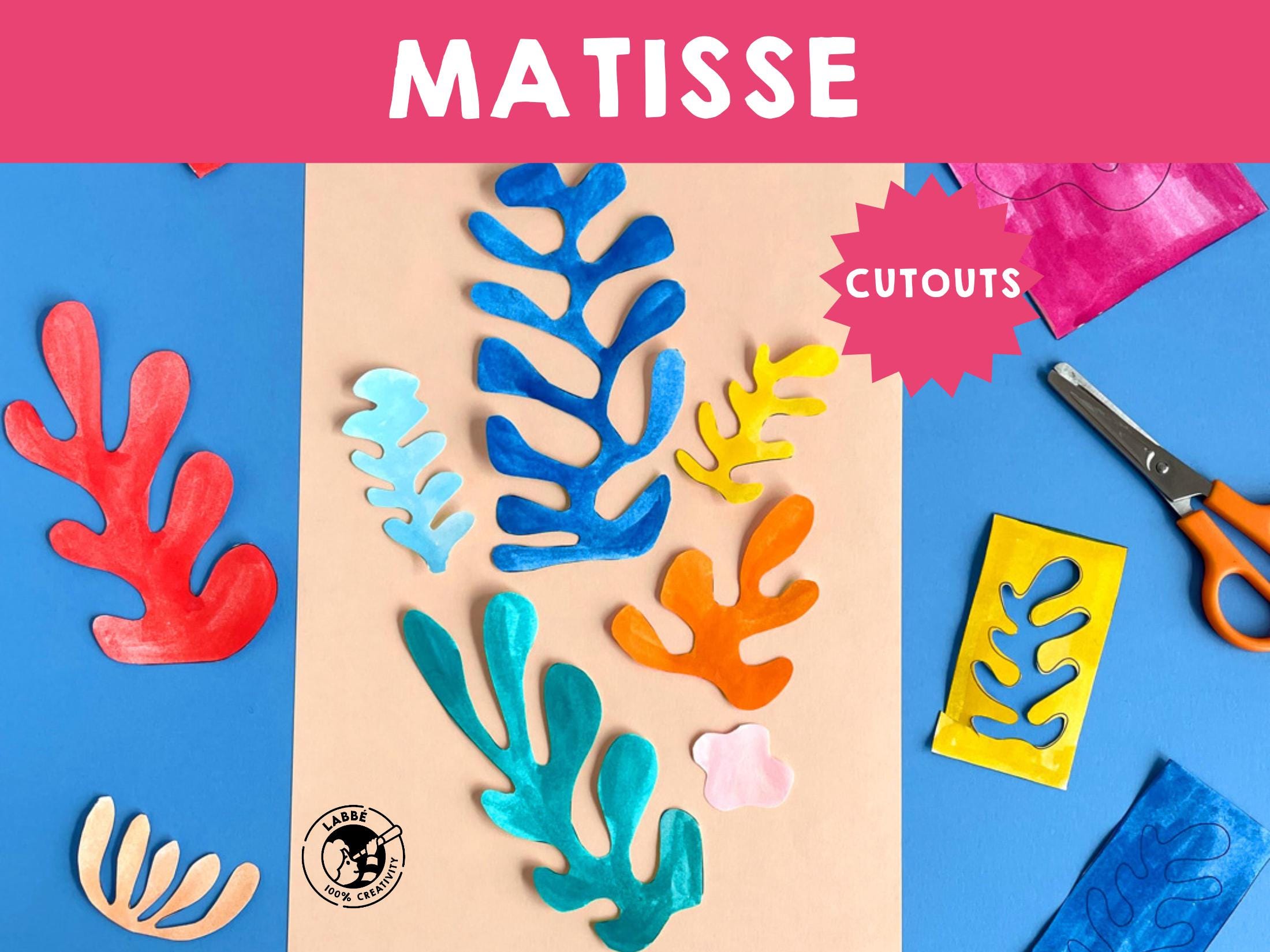 Matisse Cutouts: DIY Collage Art Templates (PDF Pattern) - Etsy