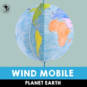 Planet Earth Mobile: DIY Craft Activity for Kids (PDF Pattern) - Etsy