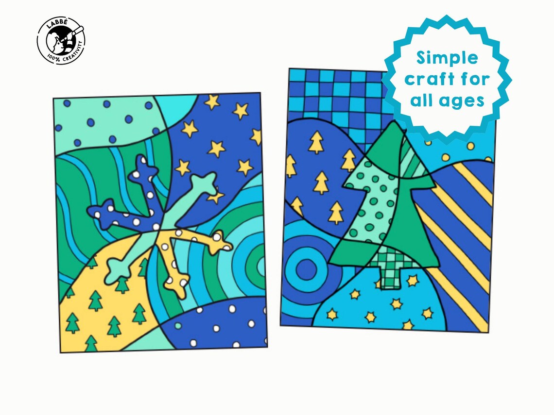Pop-art Winter Winter Coloring Pages DIY Art Activity Printable Winter ...