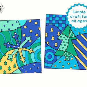 Pop-art Winter | Winter Coloring Pages | DIY Art Activity | Printable ...