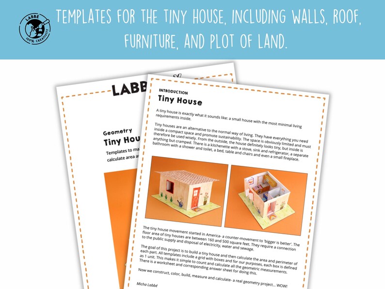 Tiny House | Build and Calculate | Geometry Activity for Kids | DIY ...