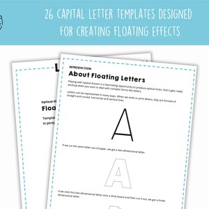 Floating Letters | Optical Illusion Craft | 3D Perspective Letters ...