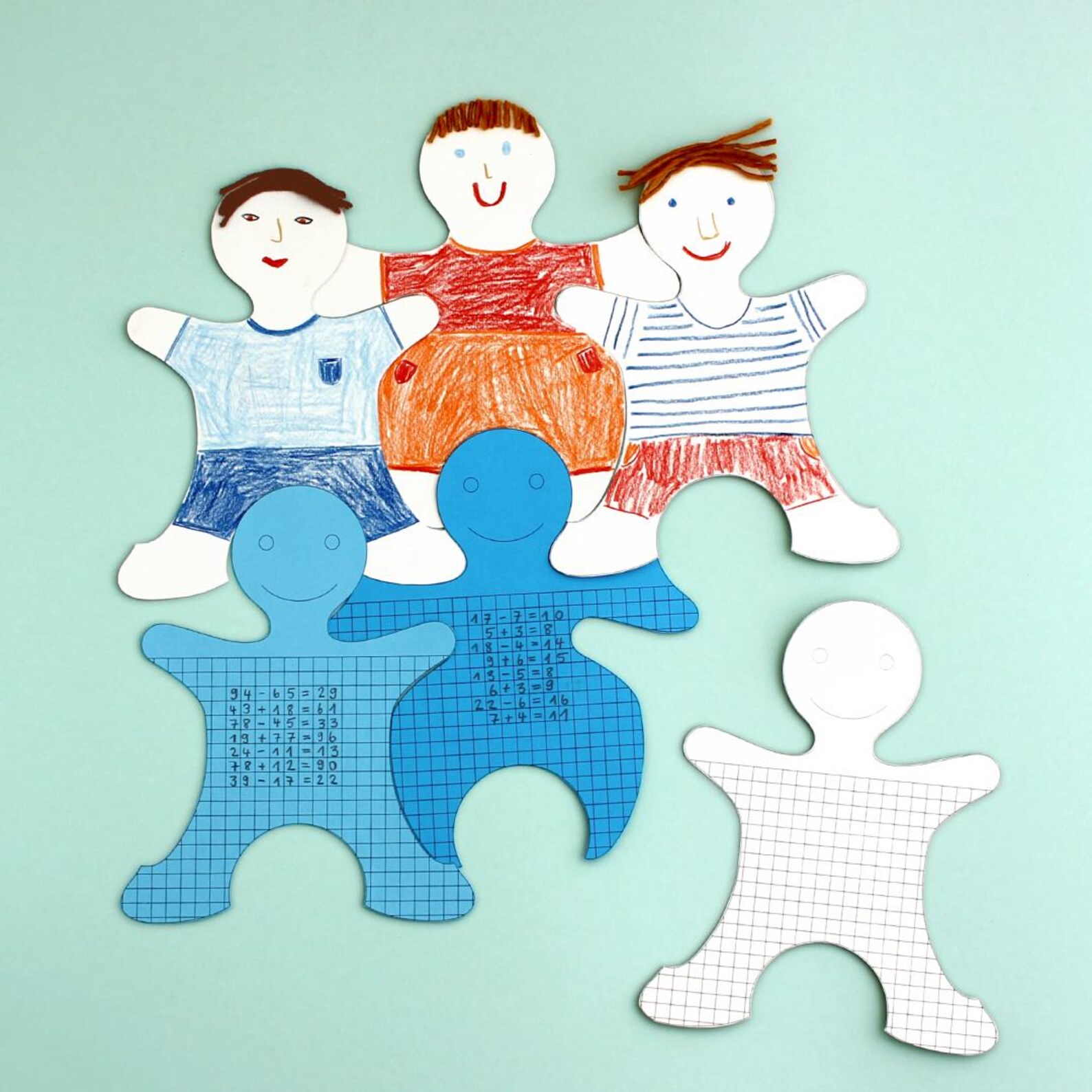 Giant Puzzle Kids Templates: Coloring, Writing, Math Activity (PDF ...