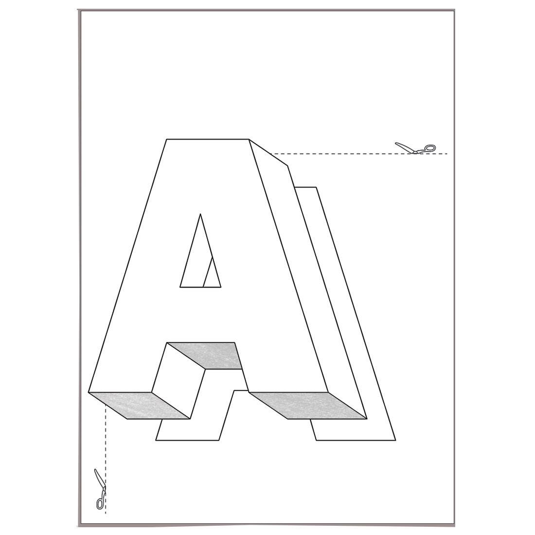 Floating Letters | Optical Illusion Craft | 3D Perspective Letters ...