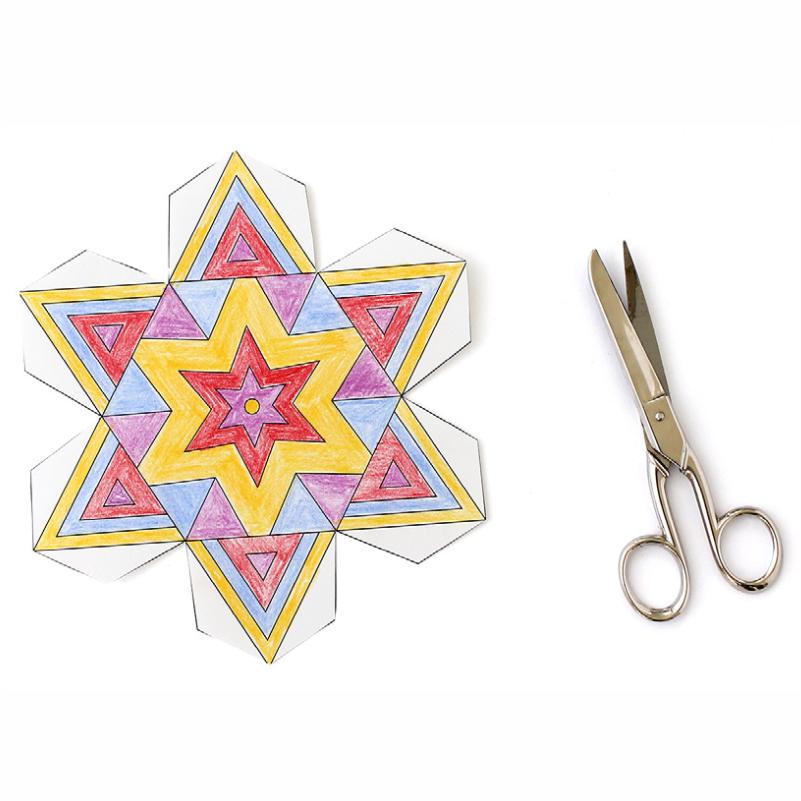 3D Christmas Stars DIY Star Craft Printable Star Templates 3D Paper ...