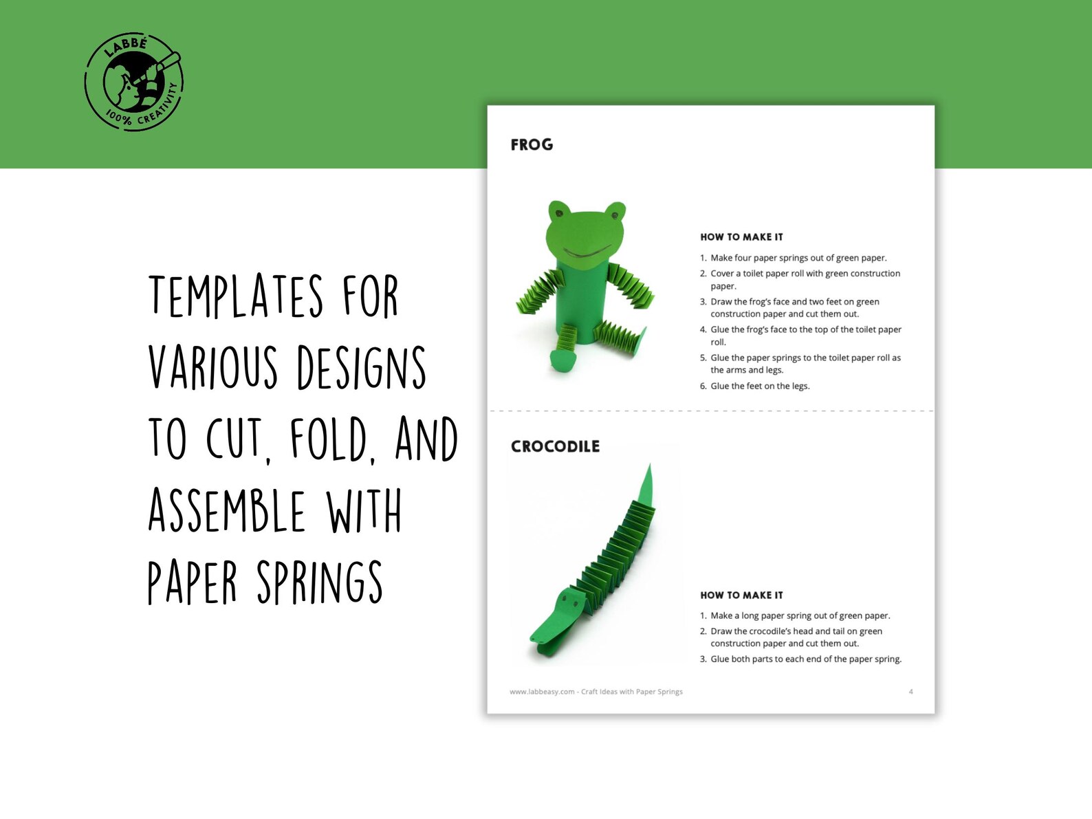 Craft Ideas With Paper Springs | Fun Paper Spring Projects | DIY Kids ...