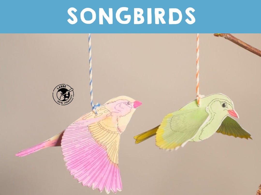 Songbirds Craft | DIY Songbird Templates | Printable Songbird ...