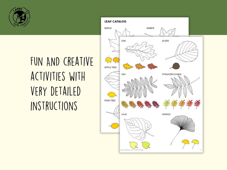 Leaf Collages | Autumn Nature Craft | DIY Leaf Art | Printable Fall ...