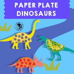 Paper Plate Dinosaur Craft Templates: Fun Kids Activity (PDF Pattern ...
