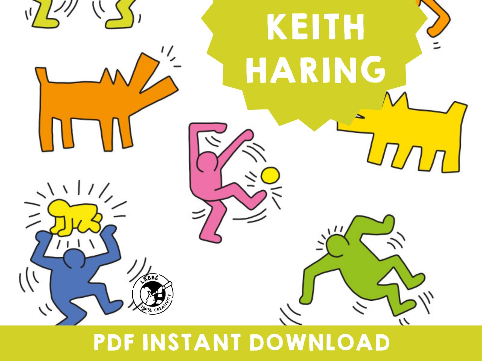 Keith Haring | Pop Art Drawing Worksheets | Learn to Draw Haring ...