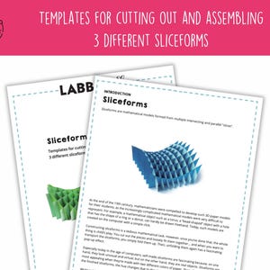 Sliceforms 3D Paper Models Printable Sliceform Templates Creative Paper ...