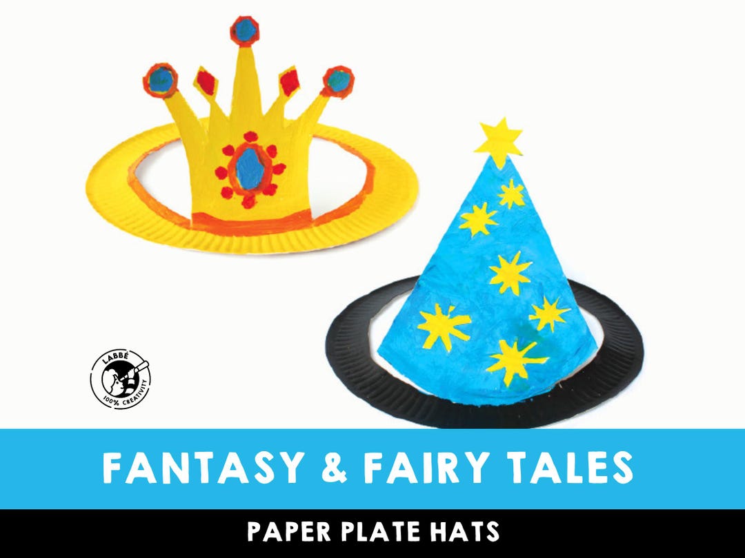 Paper Plate Hats | Fantasy & Fairy Tales | DIY Hat Craft | Fun Kids ...