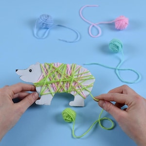 Wooly Animals Craft: DIY Animal Templates (PDF Download) - Etsy