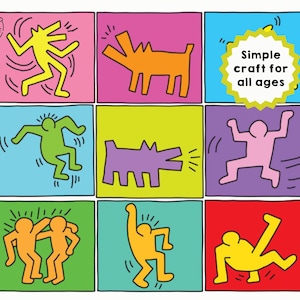 Keith Haring | Pop Art Drawing Worksheets | Learn to Draw Haring ...