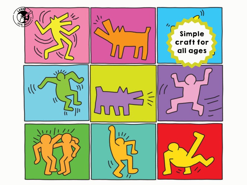 Keith Haring | Pop Art Drawing Worksheets | Learn to Draw Haring ...