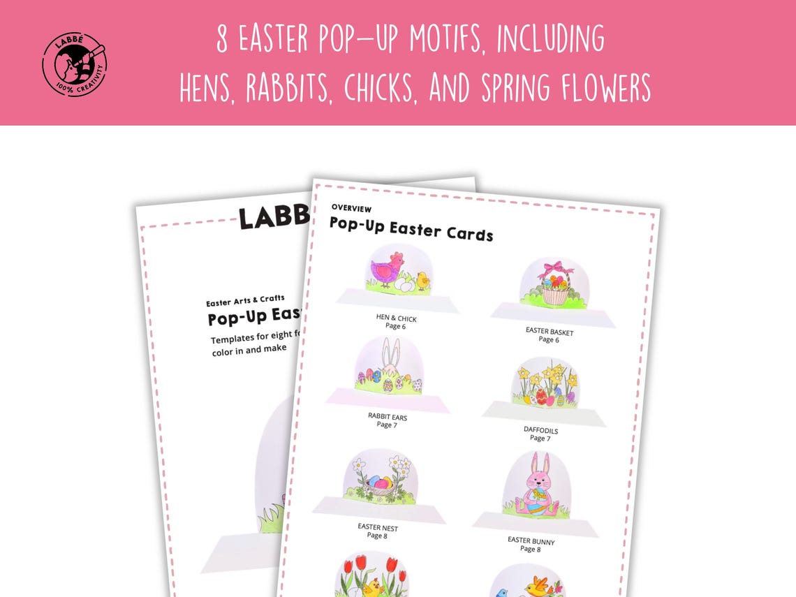 Pop-up Easter Cards | DIY Easter Card Craft | Printable Pop-up ...