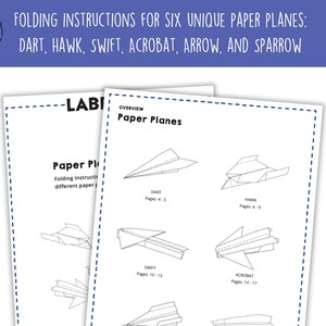 Paper Airplane Instructions for Kids | 6 Tested Flying Designs (PDF ...