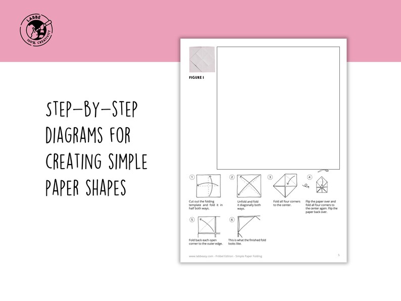Fröbel Paper Folding Guide: Beginner DIY Paper Crafts (PDF Pattern) - Etsy