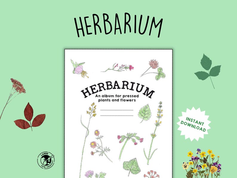 Herbarium | DIY Plant Collection | Printable Herbarium Sheets | Nature ...