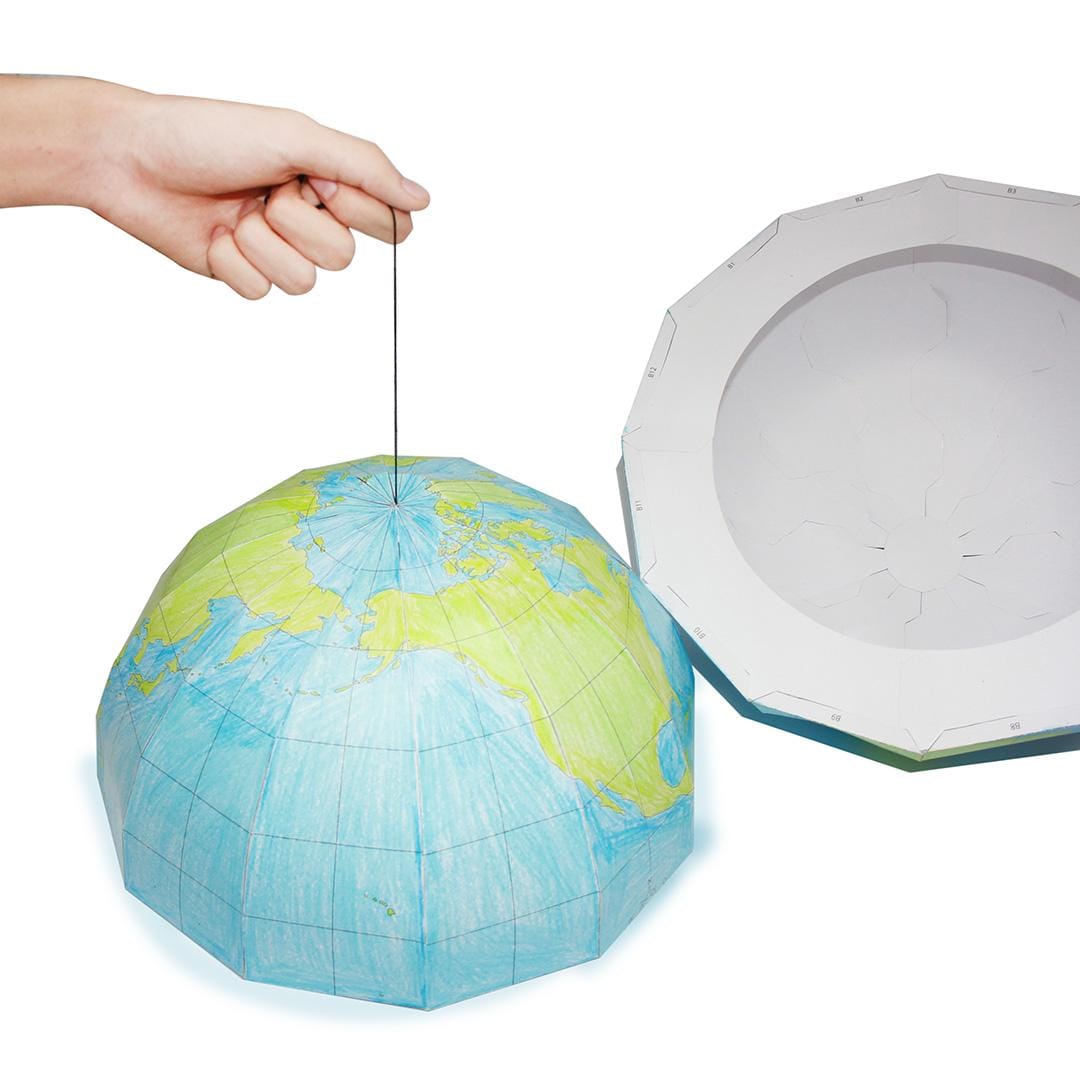 Large Paper Globe DIY Craft: 3D Geography Project (PDF Pattern) - Etsy