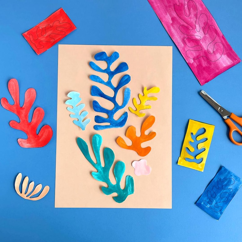 Matisse Cutouts: DIY Collage Art Templates (PDF Pattern) - Etsy