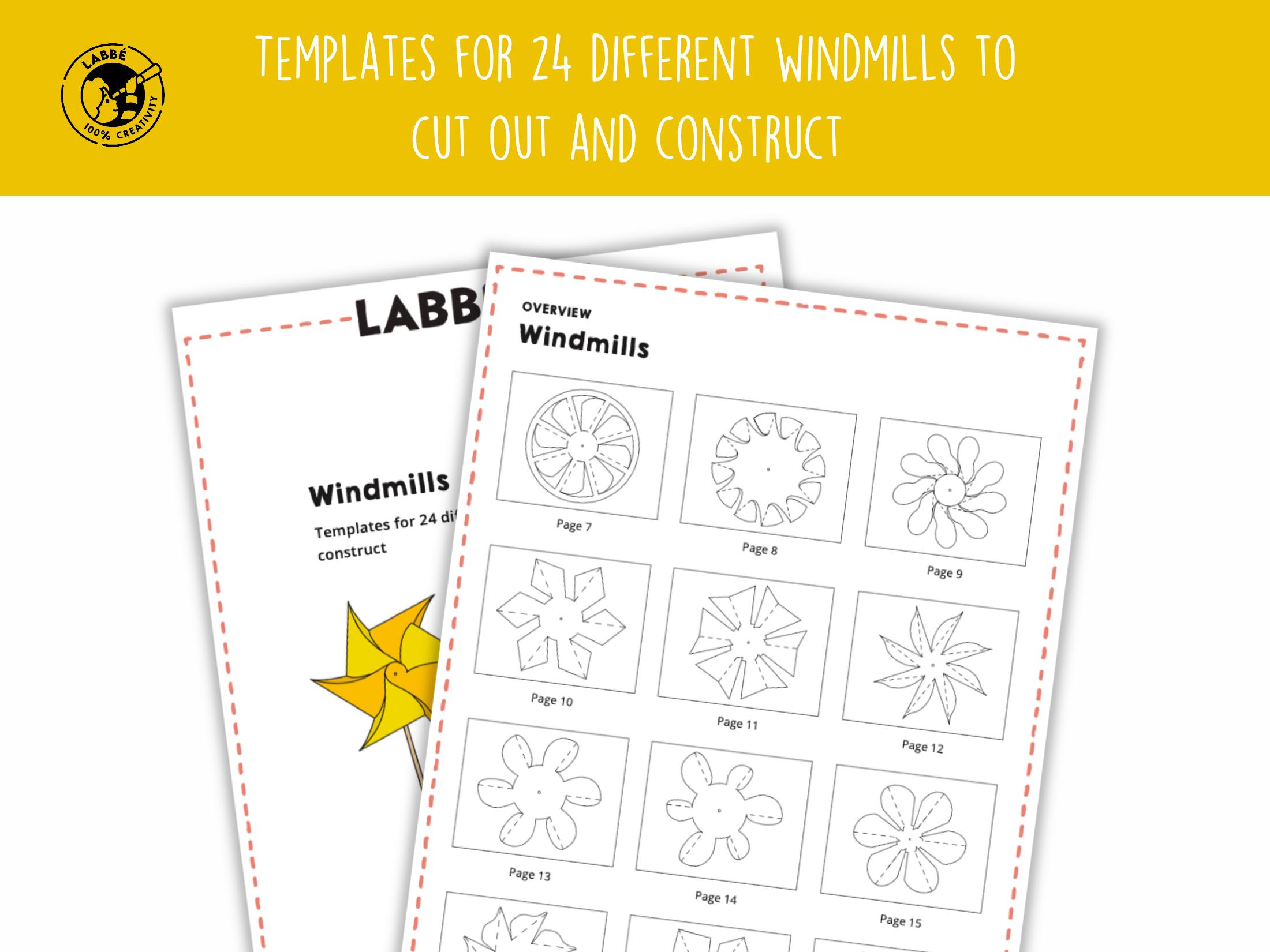 Windmills | DIY Windmill Templates | Paper Craft | 24 Windmill Designs ...