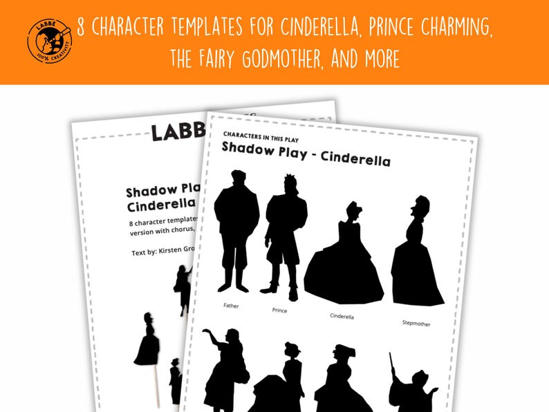 Shadow Play – Cinderella | Printable Shadow Characters | DIY Shadow ...