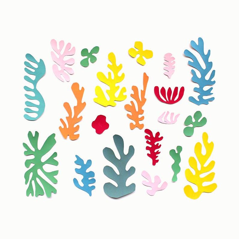 Matisse Cutouts Printable for Kids Art Lesson, Collage Activity ...