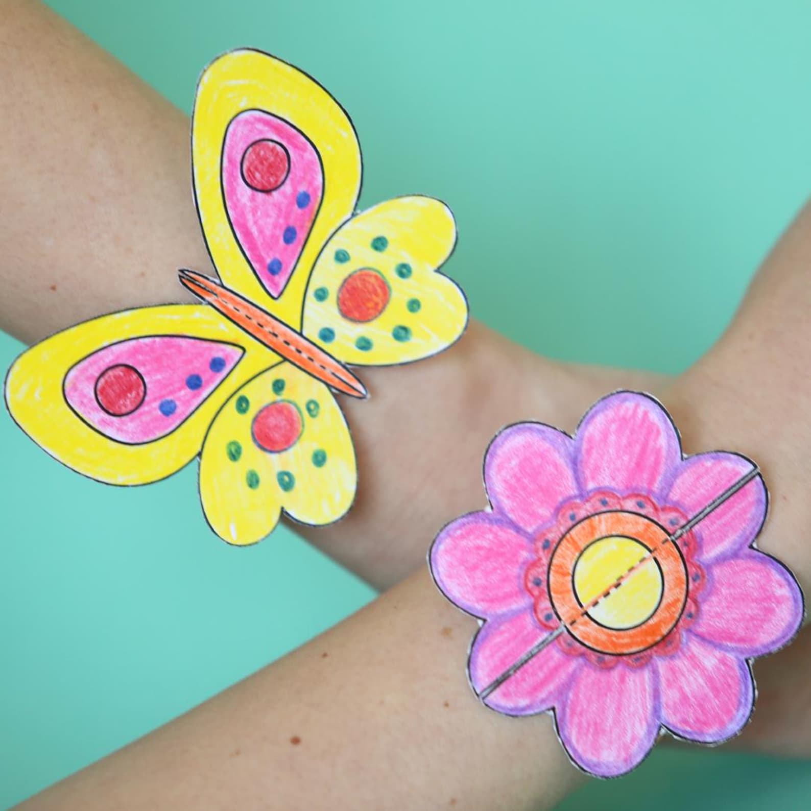 Paper Bracelets DIY Paper Jewelry Paper Bracelet Templates Creative ...