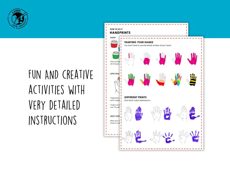 Handprint Art | Fun Fingerprint Characters | DIY Handprint Templates ...